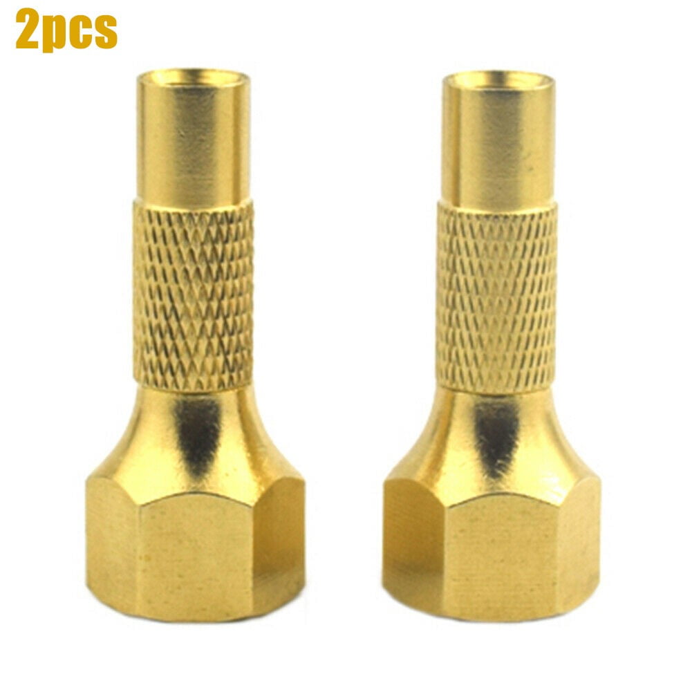 2pcs Heavy Duty Screw-On Brass Tire Chuck for Car Tyre Inflator Gauge ...