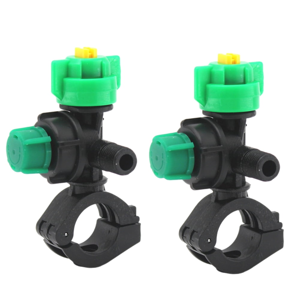 2pcs High Efficiency Garden Irrigation Sprays Head with 6 Pin Clamps ...