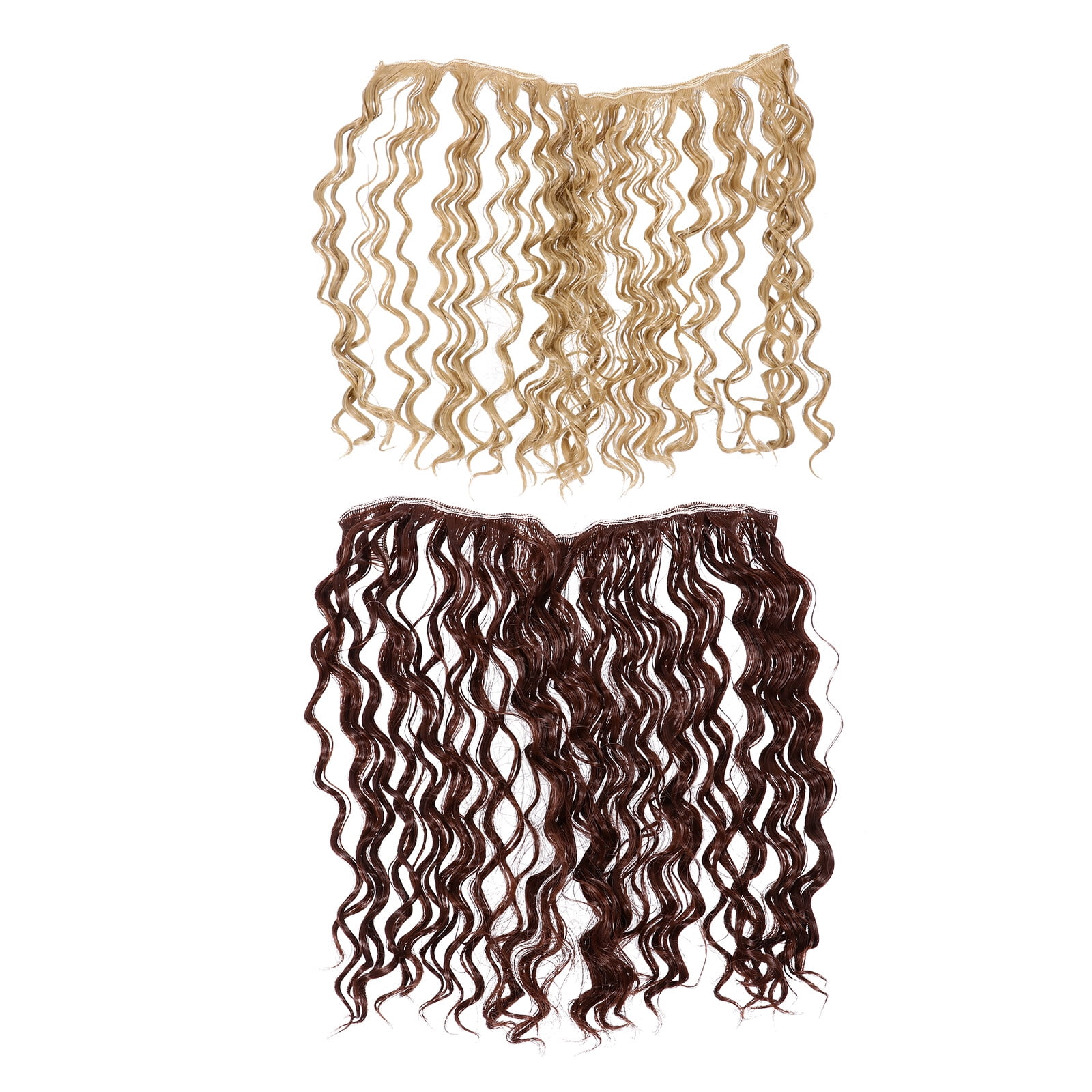 2pcs High Temperature Silk Doll Wig Handcraft Supply DIY Doll Wigs for ...