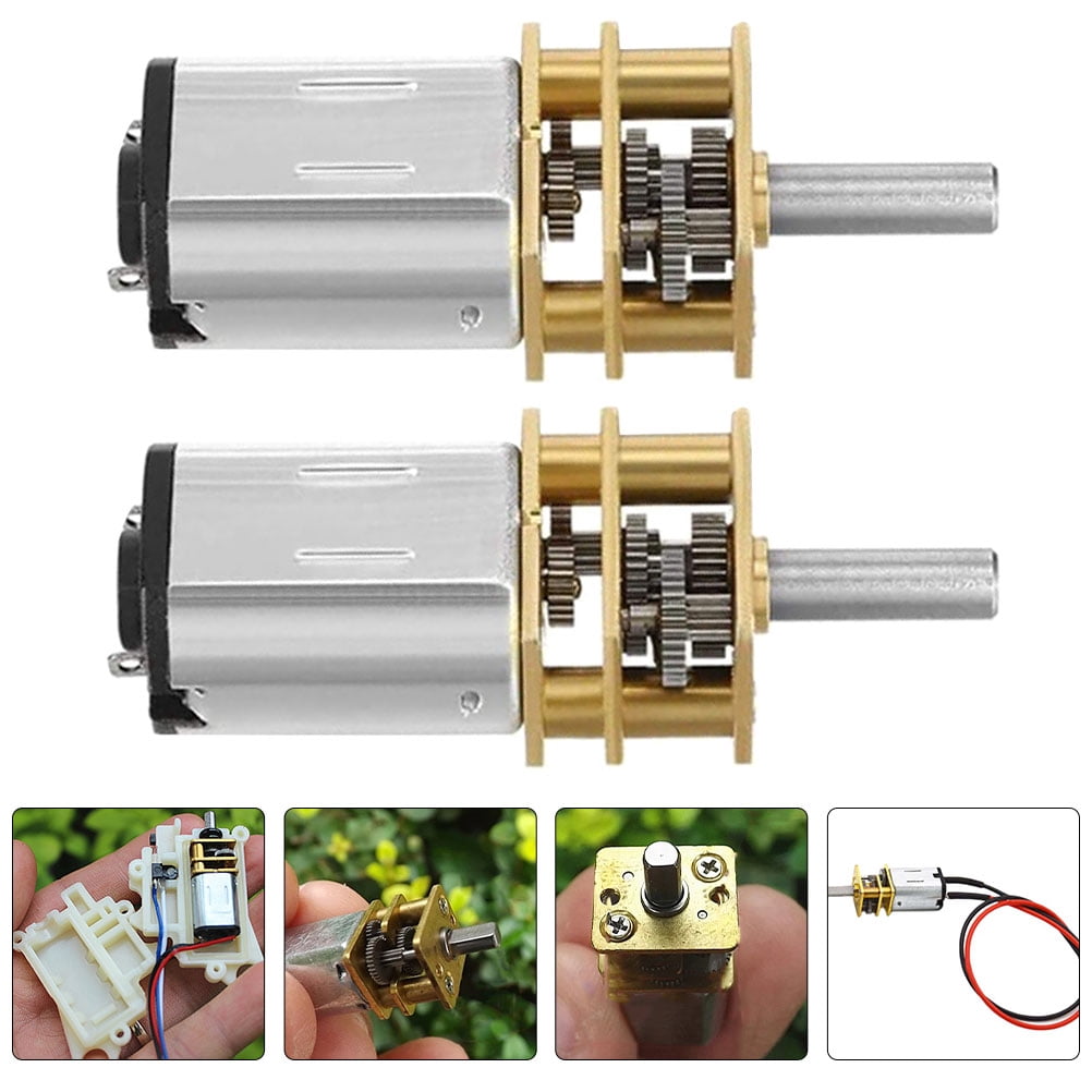 2pcs High Torque Geared Gear Box Micro Electric Motor for DIY Toys ...