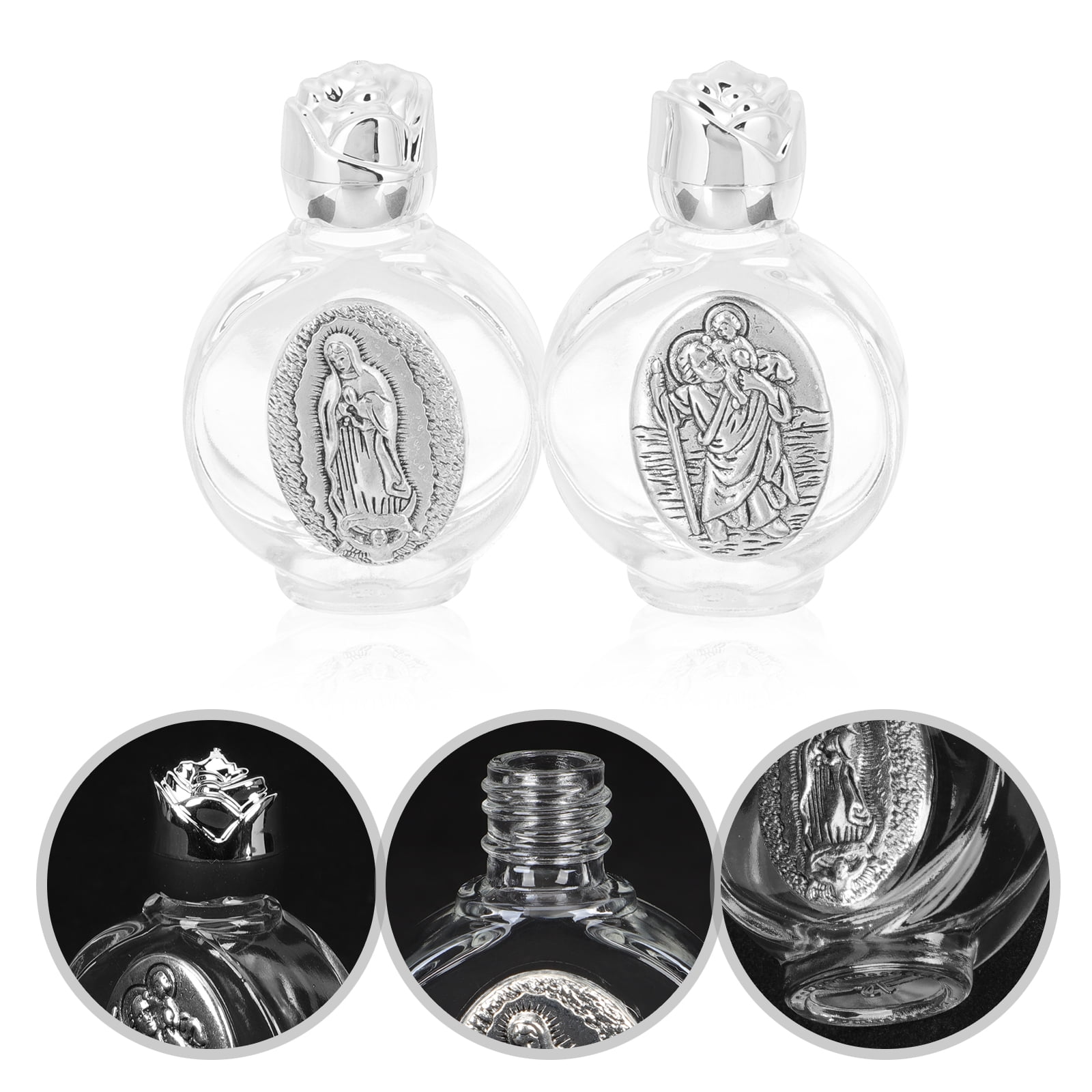 2pcs Holy Water Bottle Blessing Water Bottle Catholic Bottle Decorative ...