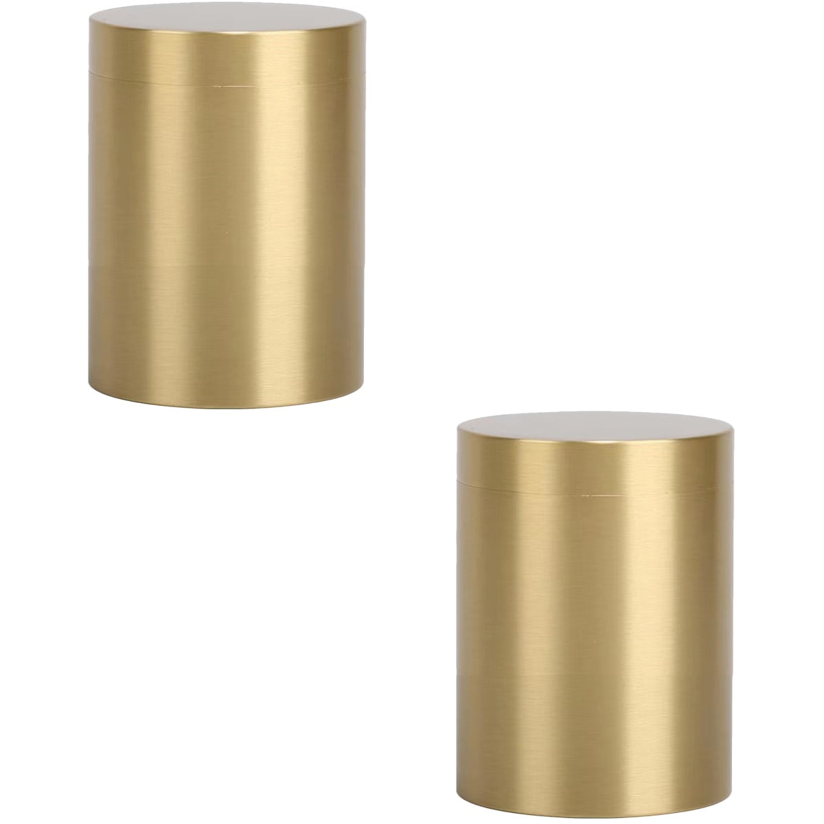 2pcs Household Loose Tea Container Copper Tea Box Tea Storage Container ...