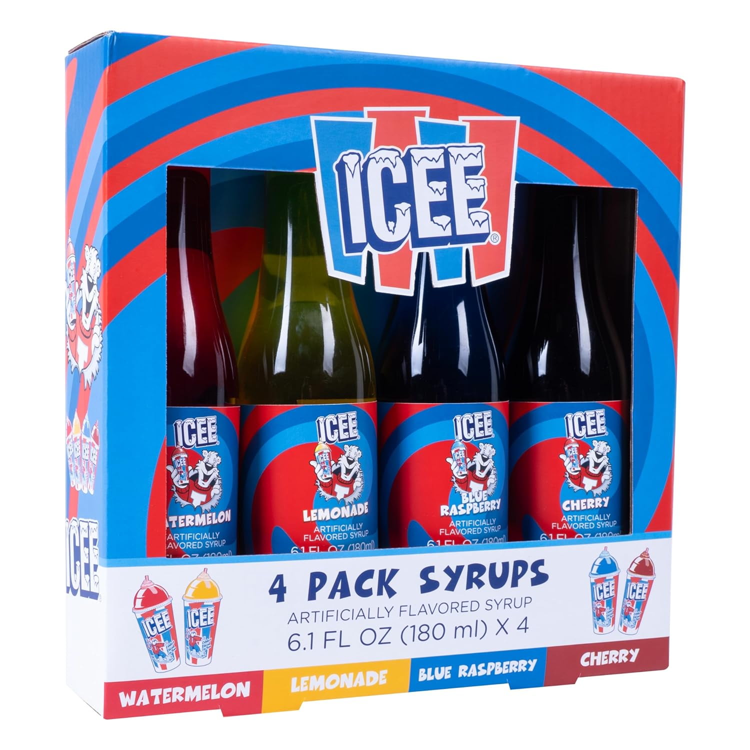 2pcs ICEE 4 Pack Slushie Syrups. Genuine ICEE Slushy syrups including ...