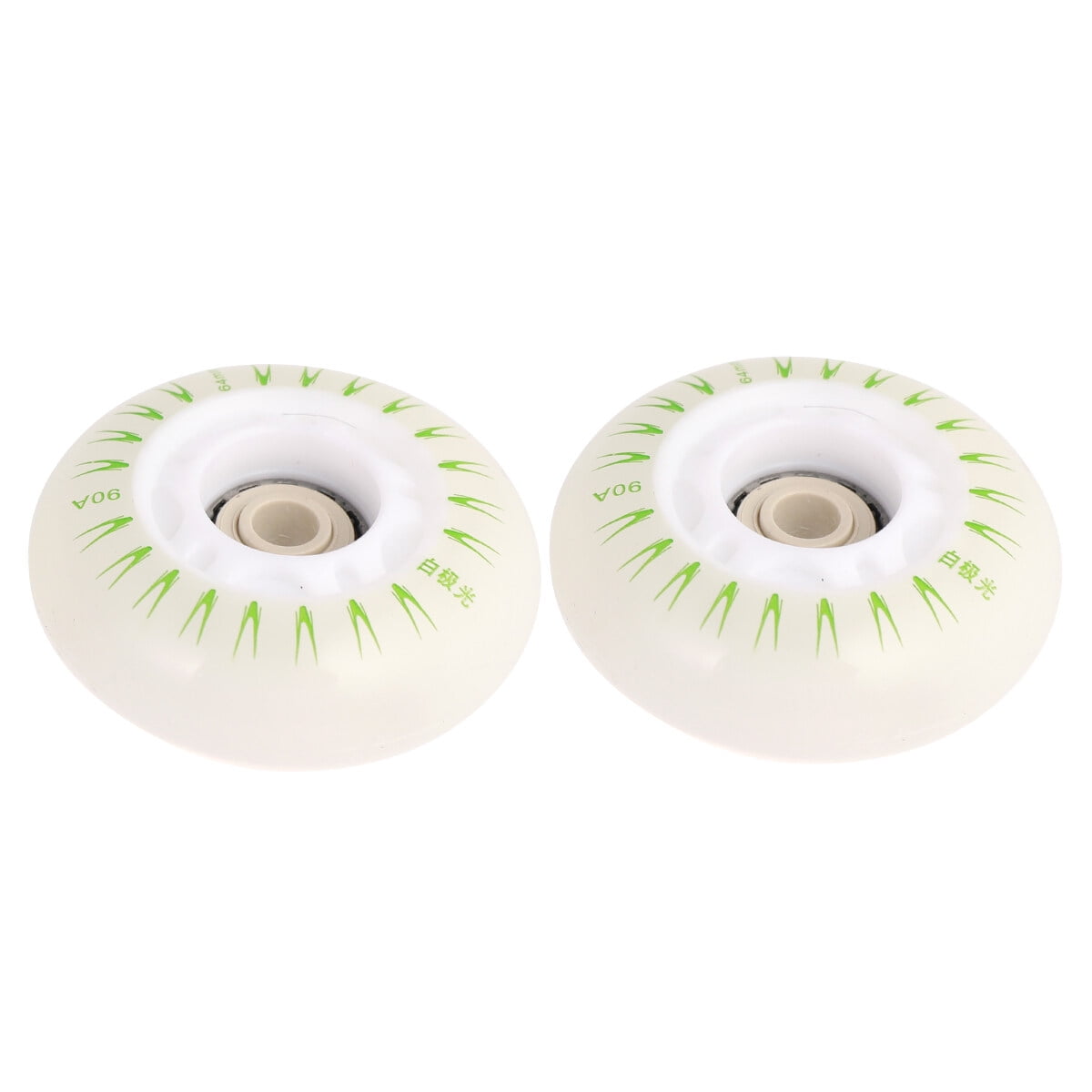 2pcs Ice Skates PU Flashing Wheels Beautiful Decorative Ice Skates ...