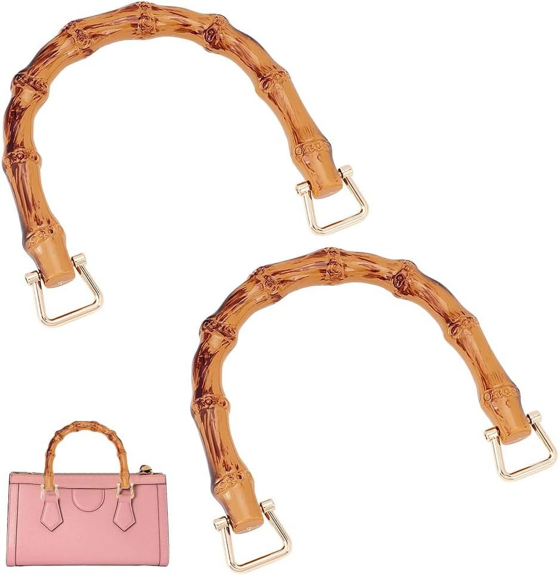 2pcs Imitation Bamboo Purse Handles Replacement U-Shaped Handbag ...