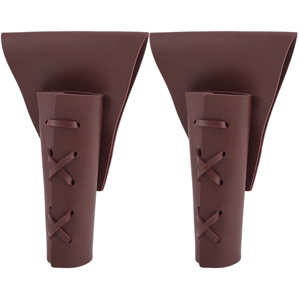 2pcs Imitation Leather Knife Sheaths Waist Belt Holder Retro Medieval ...