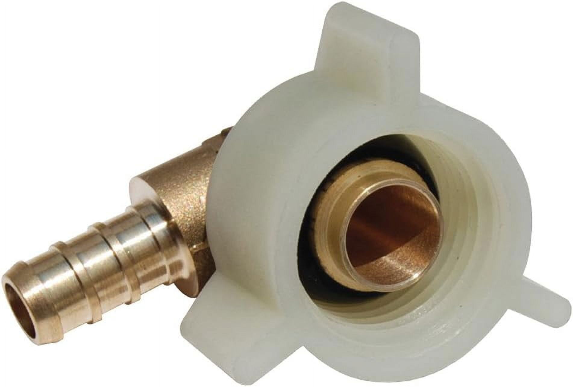 2pcs Inch NPSM Crimp 90 Degree Swivel Adapter Elbow, Brass Plumbing ...