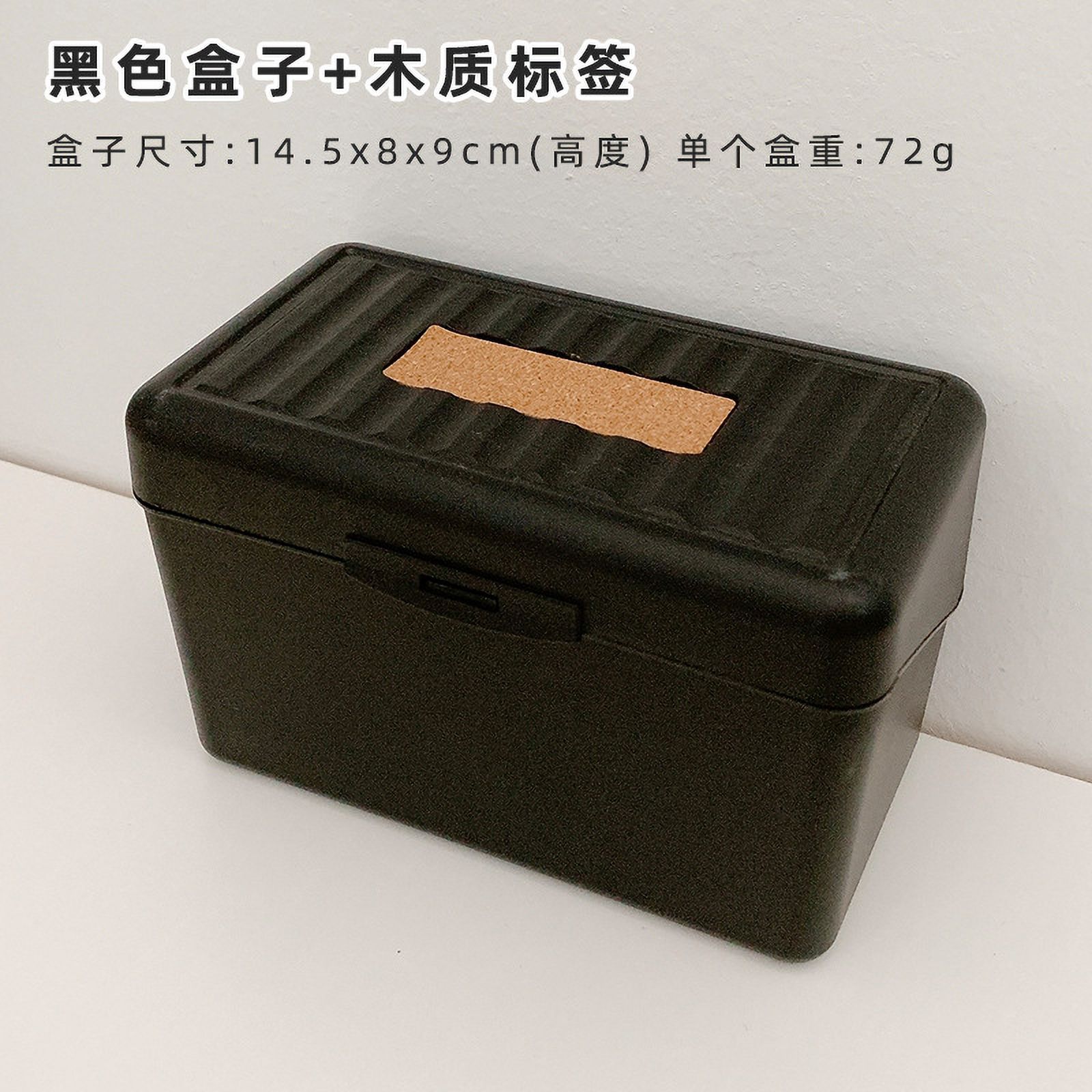 2pcs Index Card Box Small Containers Cards Storage Boxes Desktop Small ...