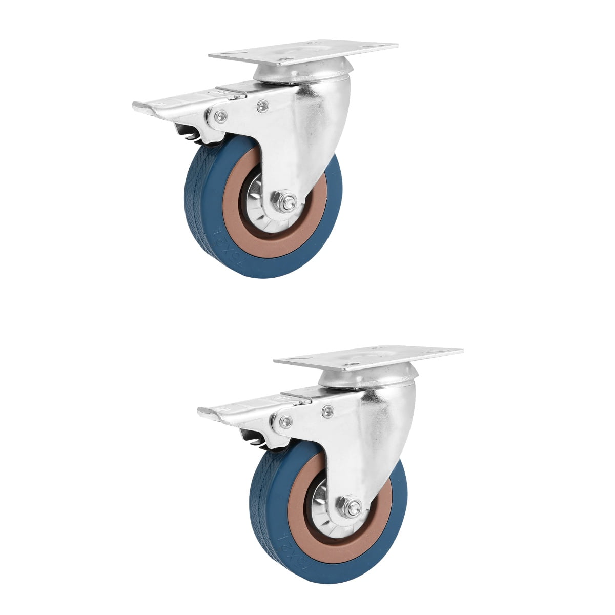 FENGGUIQU Industrial Stainless Steel Chair Casters Smooth Rolling 2 Pieces Assorted Colors ...