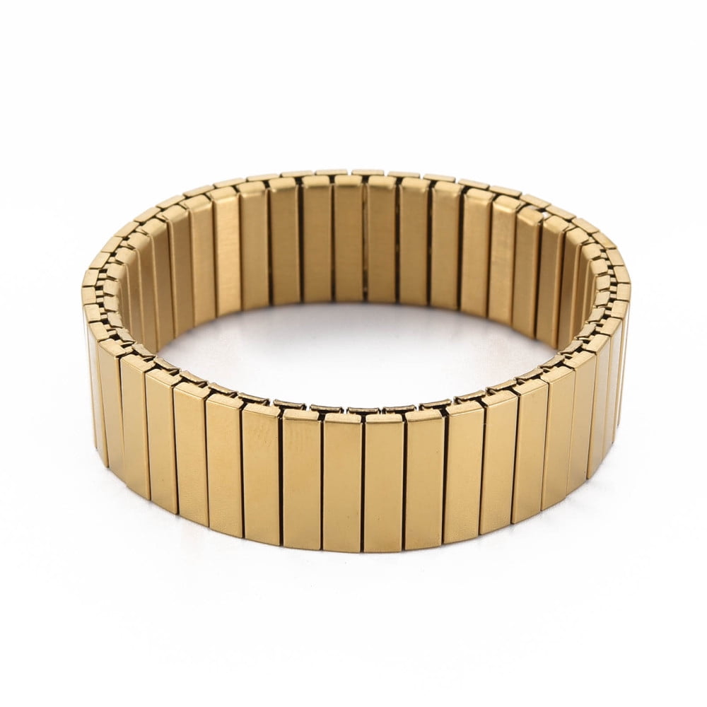 2pcs Ion Plating(IP) Stainless Steel Rectangle Stackable Stretch ...