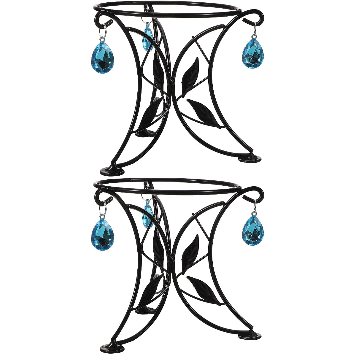 2pcs Iron Display Stand Crystal Ball Stand Planter Display Holder ...