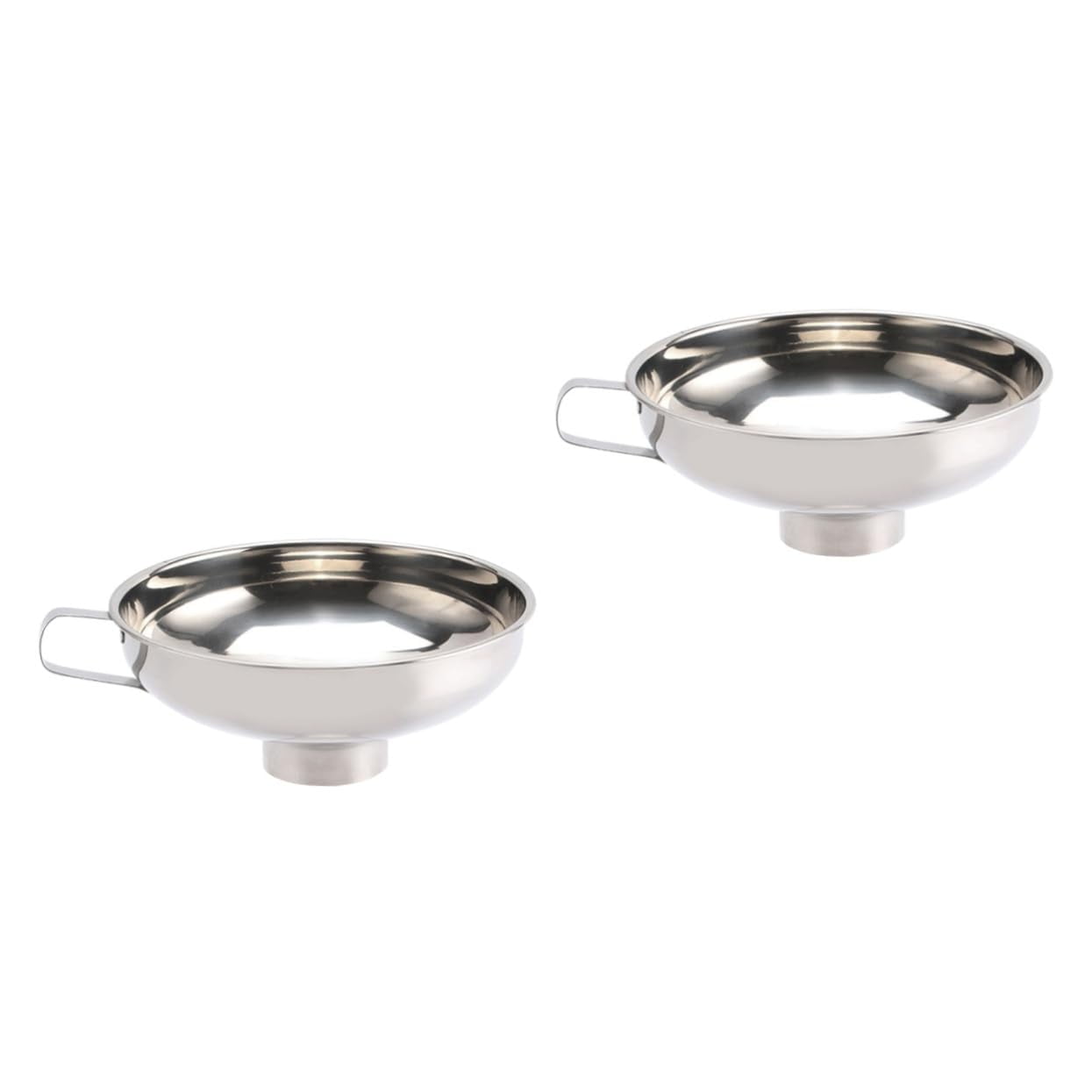 2pcs Jam Filler Stainless Funnel Kitchen Funnels Wide Mouth Funnel ...