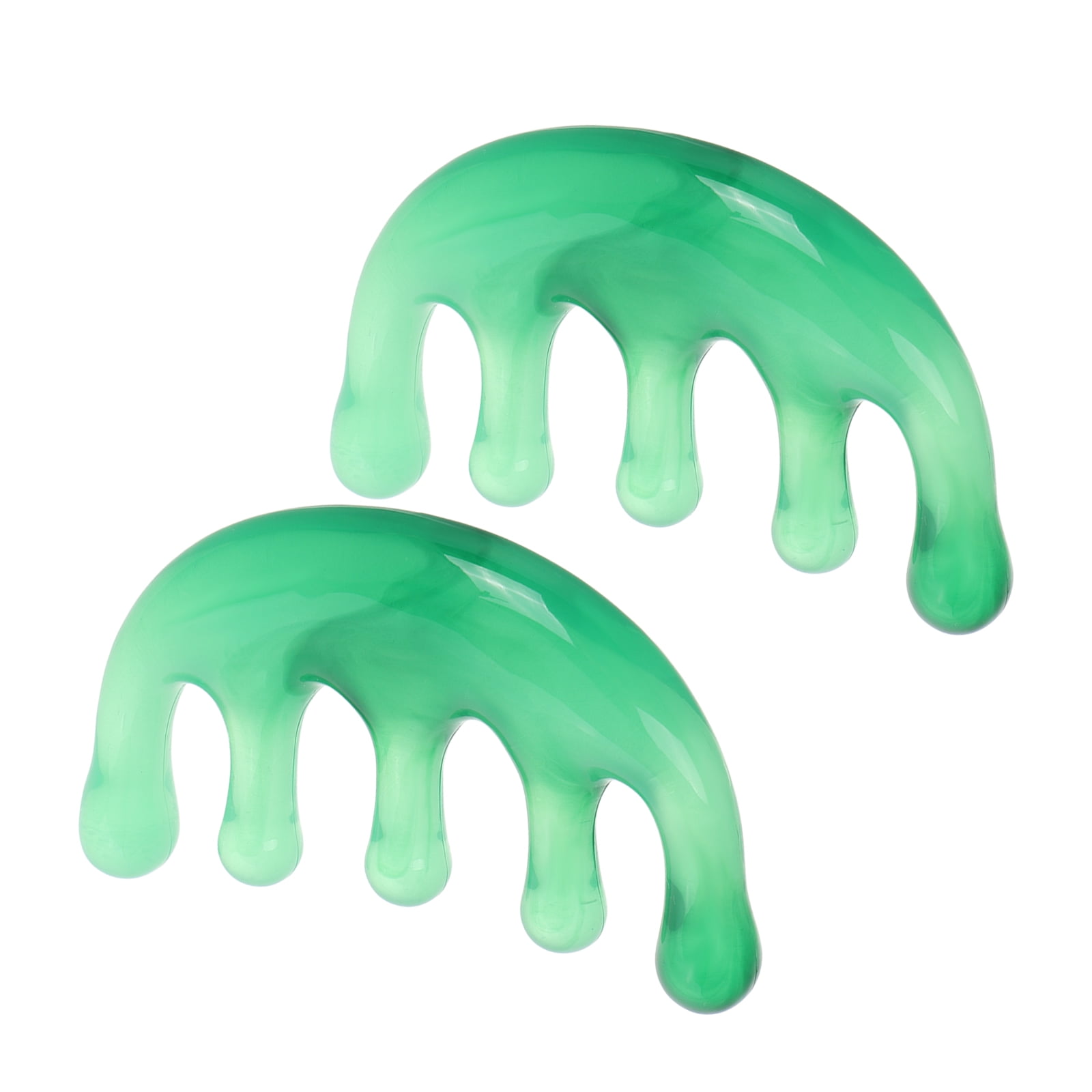 2pcs Japanese Head Spa Comb Resin Scalp Massager Gua Sha Hair Brush ...