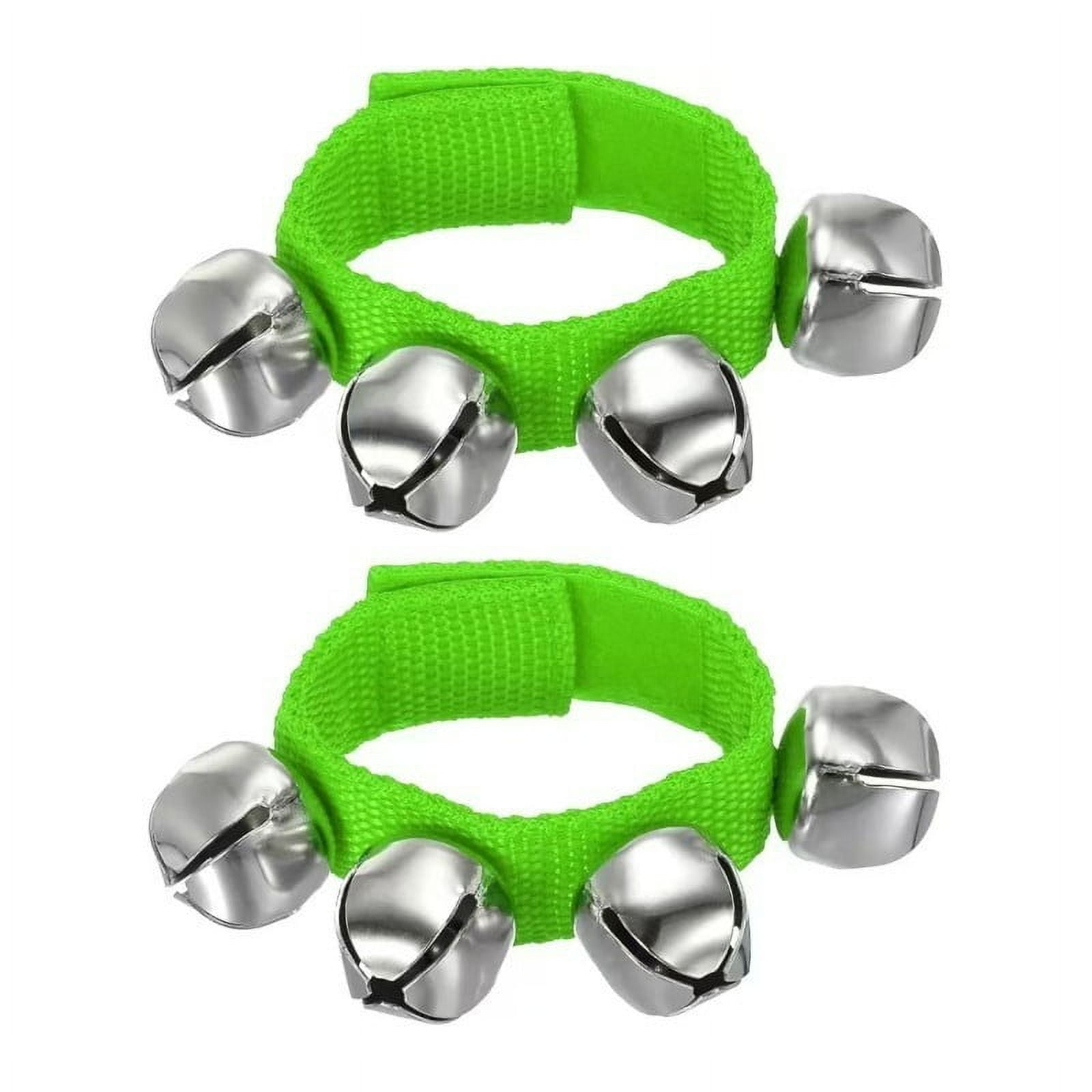 2pcs Jingle Bell Ankle and Wrist Bells, Percussion Instrument Bracelets ...