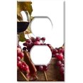 2pcs Jumbo Outlet Cover OVERSIZE Outlet Switch Plate Red Wine Grapes ...