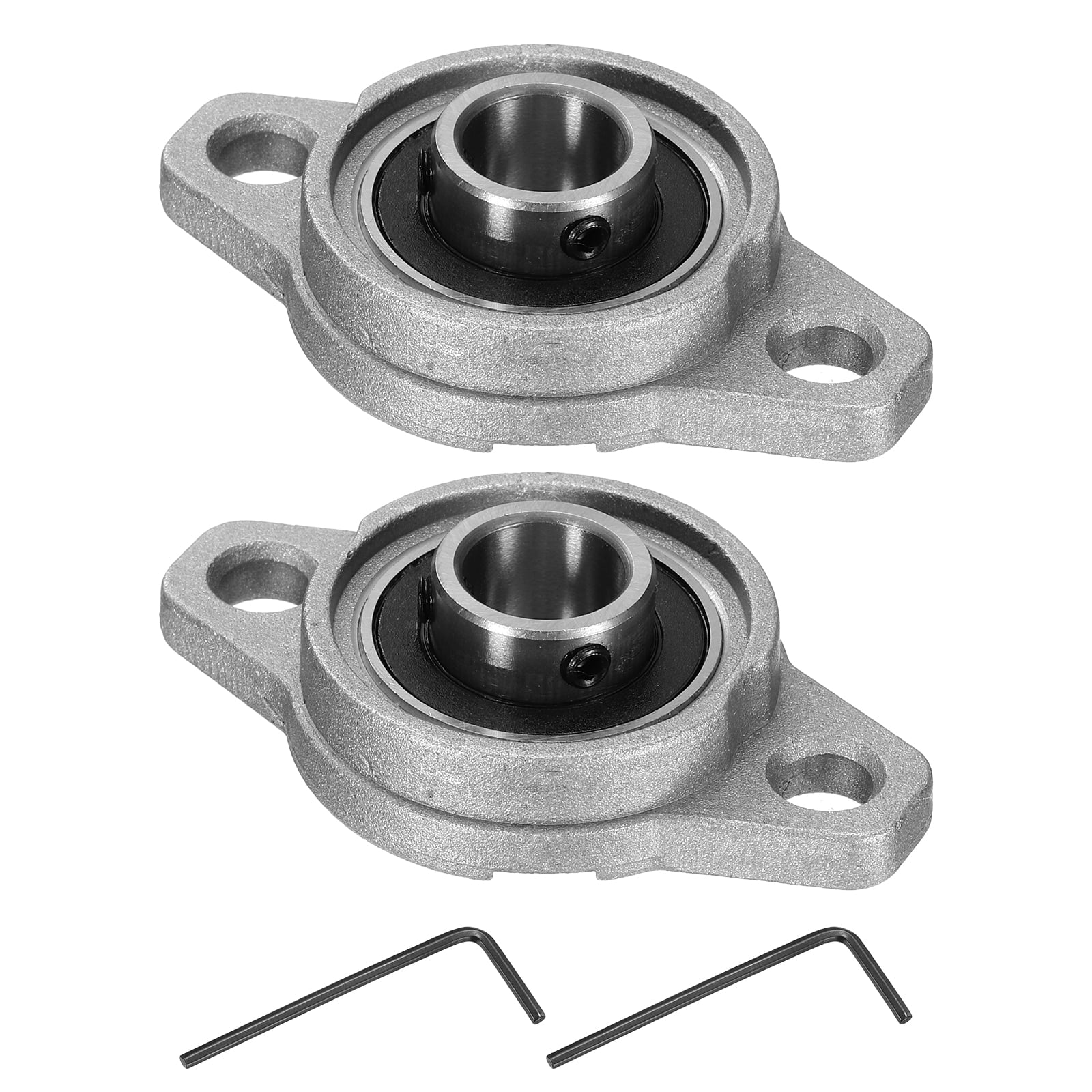 2pcs KFL001 Pillow Block Bearings 12mm Bore Bearing Units Zinc Alloy ...