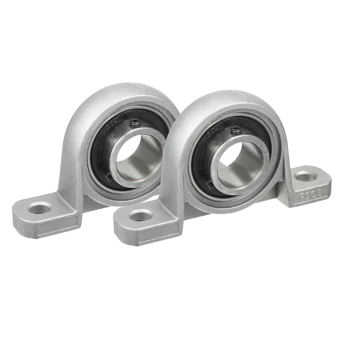 2pcs KP003 17mm Bore Zinc Alloy Inner Ball Mounted Pillow Block Insert ...