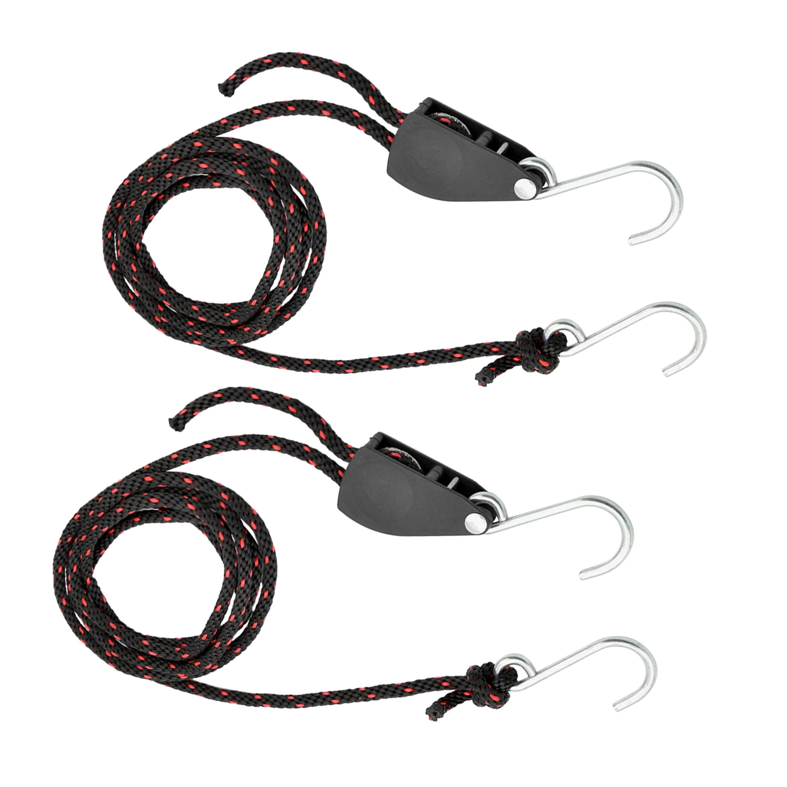 2pcs Kayak Tie Down Straps Ratchet Pulley Ropes Adjustable Ropes Hanger ...