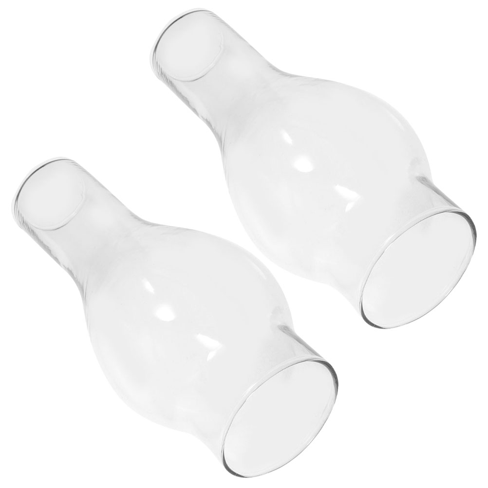 TEHAUX Lamp Shades Glass for Oil Lamps in Retro Style 2Pcs - Walmart.com