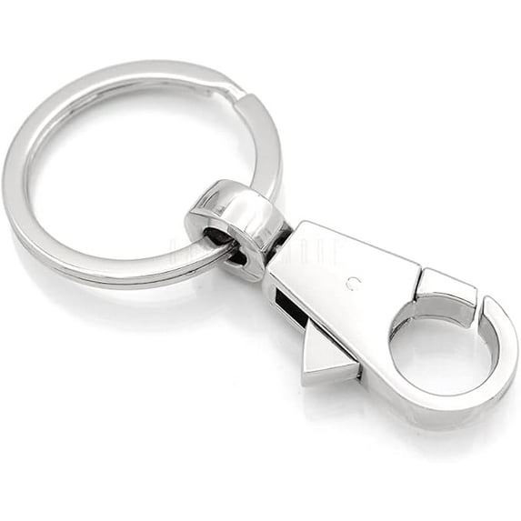 2pcs Key Ring Hardware with 30 mm Split Ring DIY Key Rings Holder ...