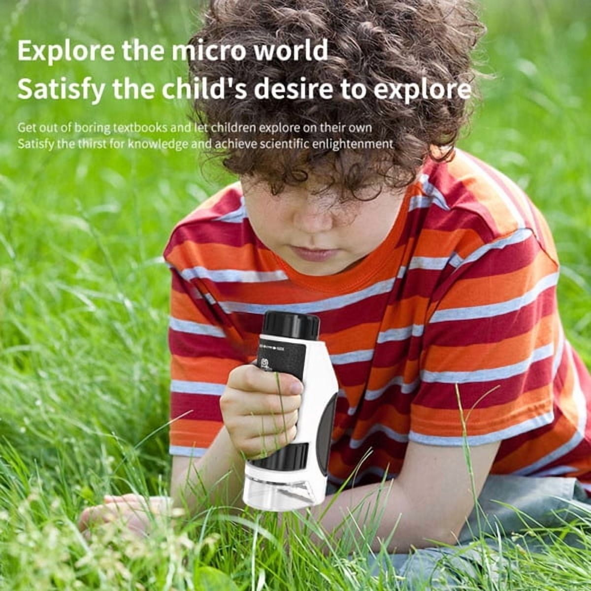 2pcs Kids Mini 50X-300X Microscope, Your Little Scientist Microscope ...