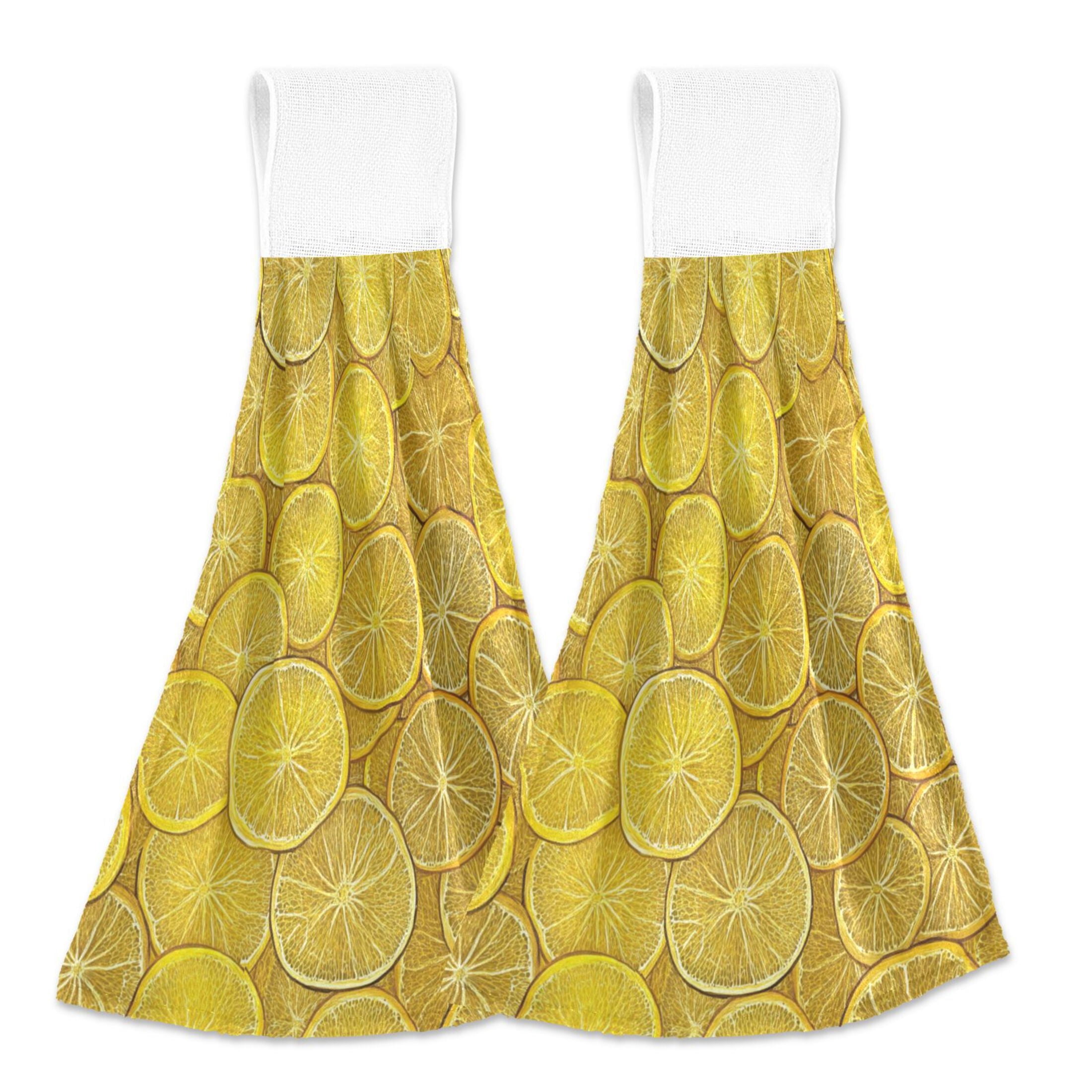 2pcs Kitchen Hanging Towels Bathroom Hanging Towels Velcro Soft Hand ...