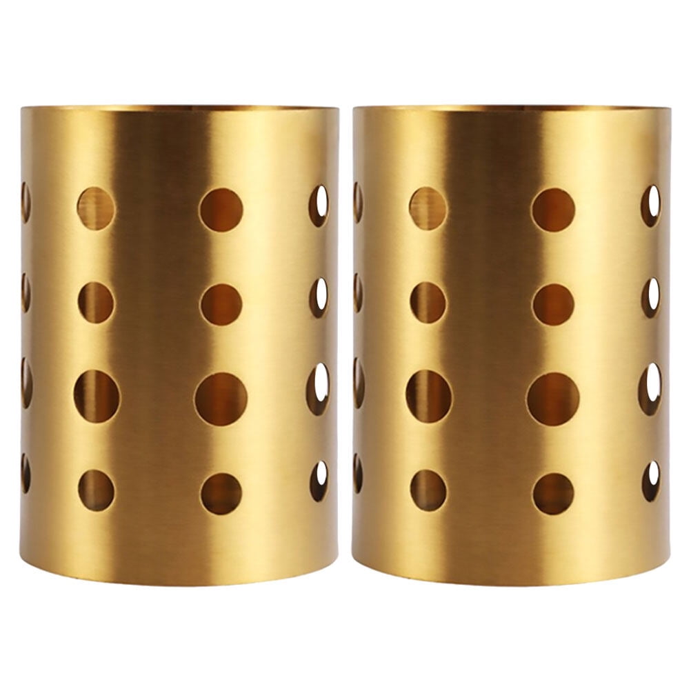 2pcs Kitchen Utensil Holder Chopstick Container Stainless Steel Cutlery ...