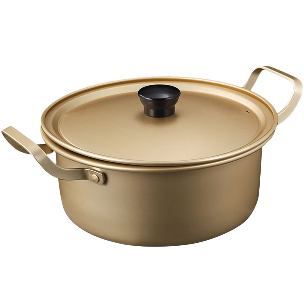 2pcs Korea Ramen Pot Ramen Cooking Pot Aluminum Pot With Lid Portable ...