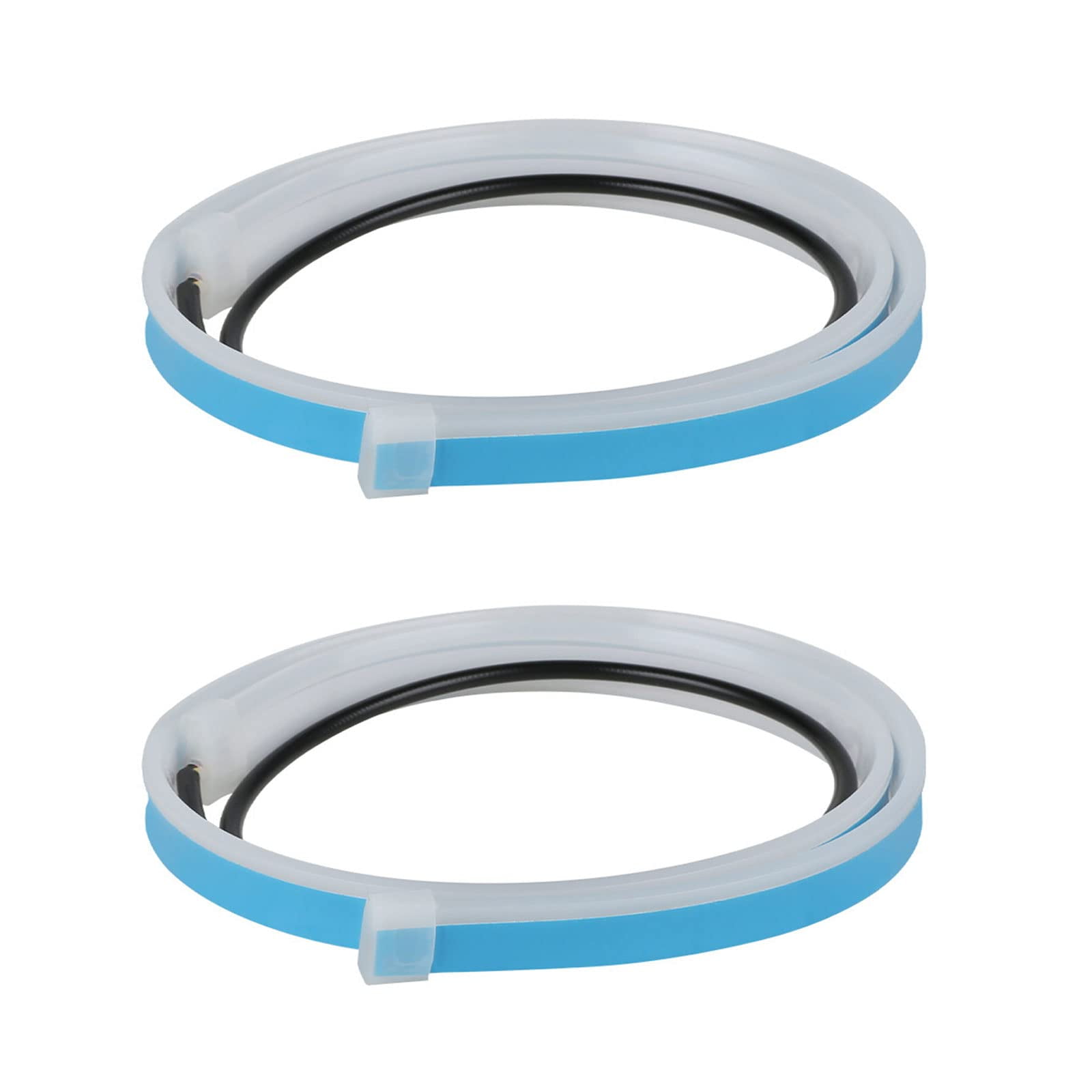 2pcs LED Car Daytime CI30 Running Light DRL Flexible Waterproof Strip ...