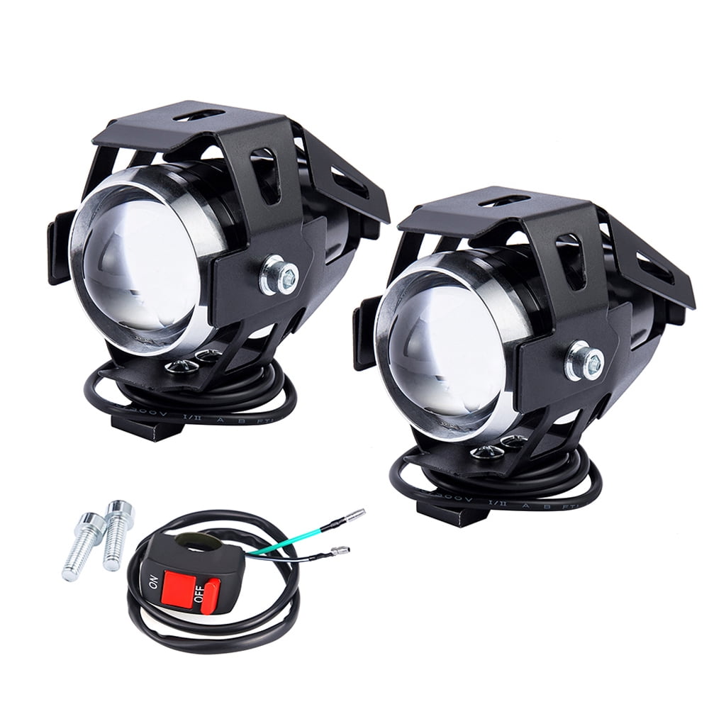 2pcs LED Motorcycle Headlight Waterproof Super Bright Motorcycle Front ...