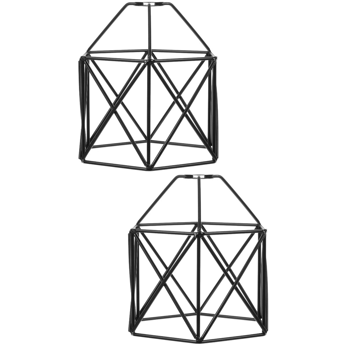 2pcs Lamp Shade Wrought Iron Cage Lamp Shade Vintage Wire Lampshade For ...