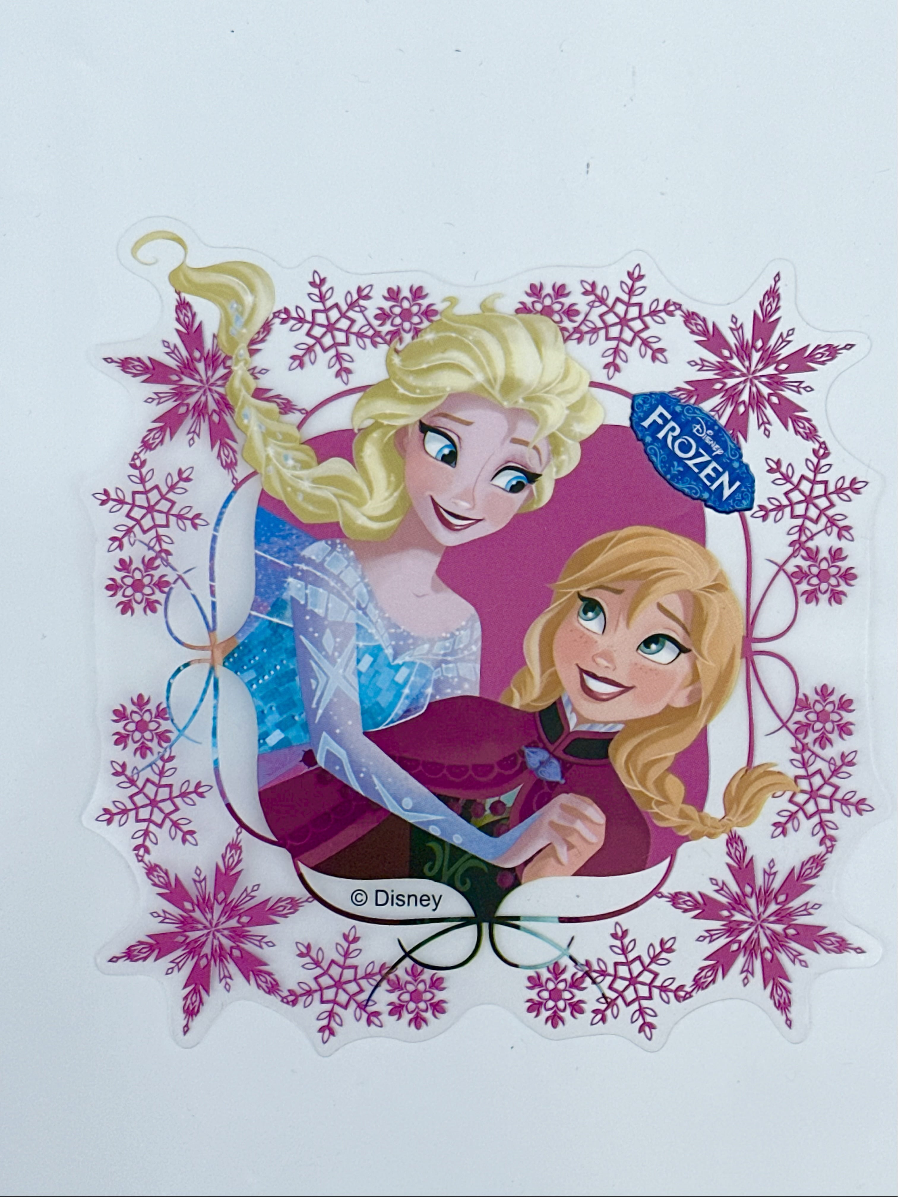 2pcs Large 5in Disney Frozen Anna and Elsa Sticker Decal - Walmart.com