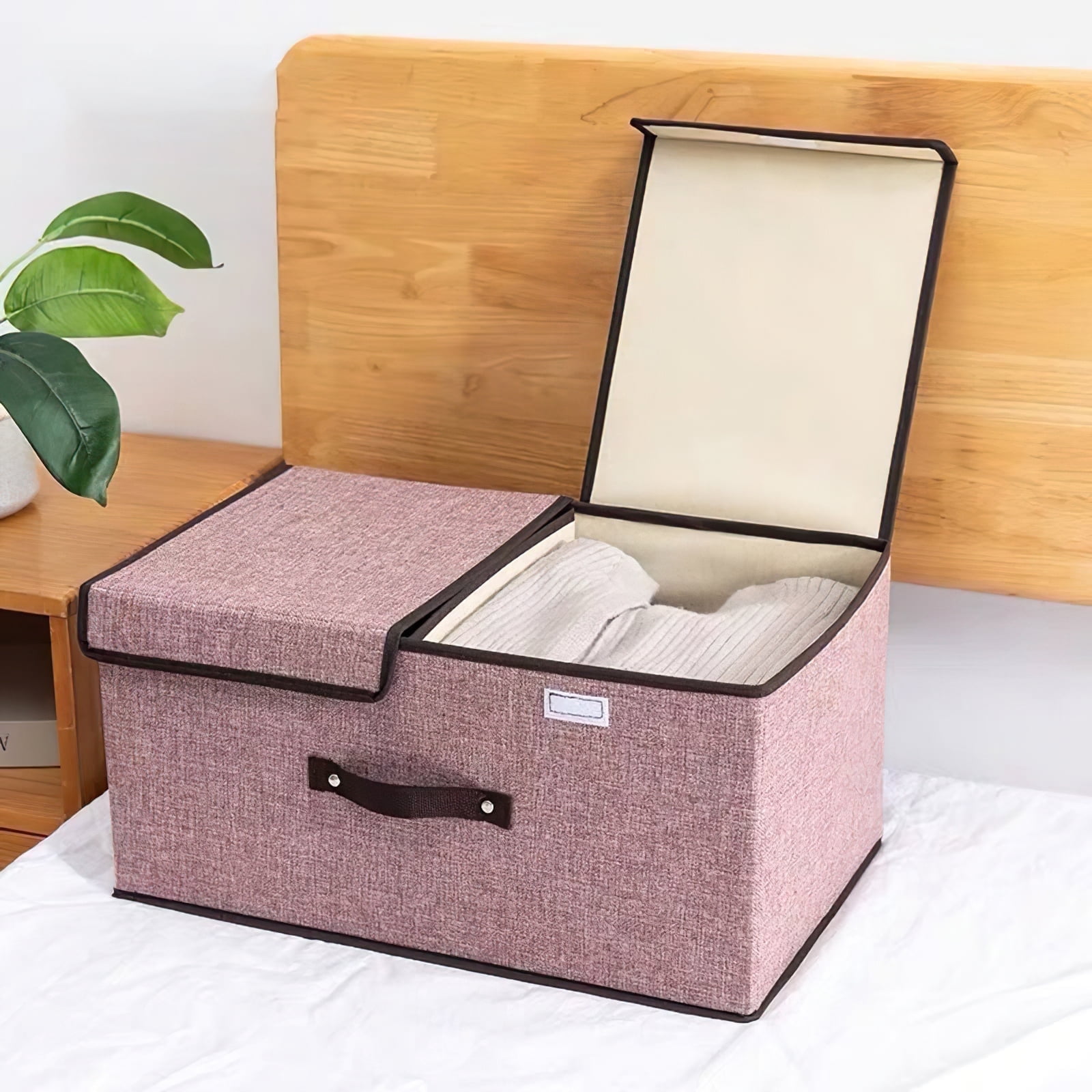 2pcs Large Collapsible Storage Bins 20 inches with Lids and ...