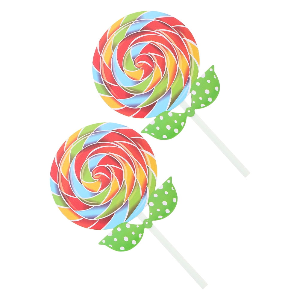 2pcs Large Lollipop Decorations Simulated Lollipop Giant Lollipop Prop ...