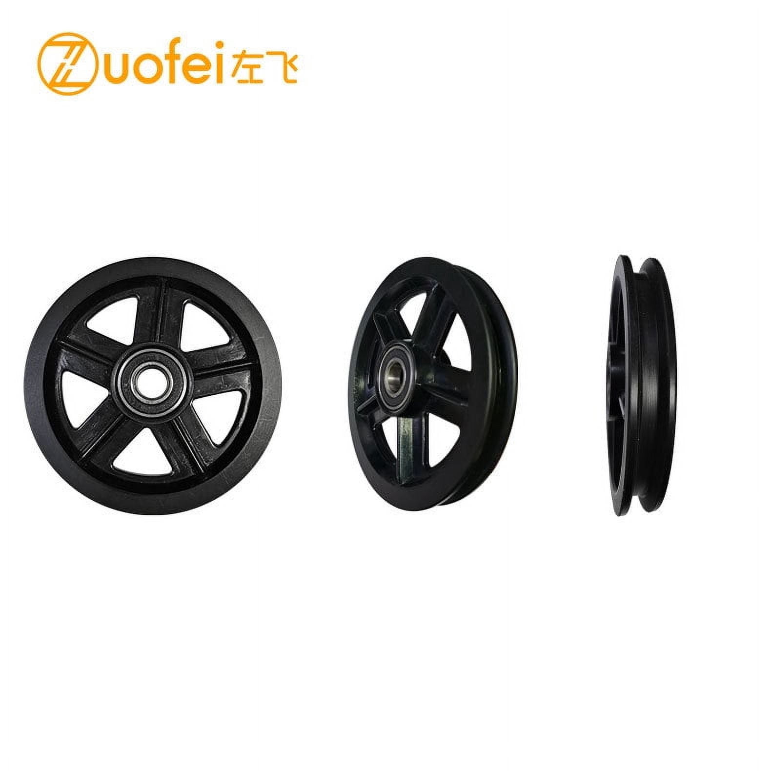 2pcs Large Spoke Wheel Pulley Set for Heavy Duty Barn Doors Smooth ...