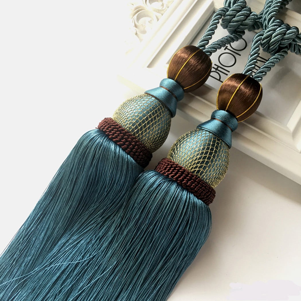2pcs Large Tie Backs Ball Tassel Curtain Rope Tieback - Walmart.com