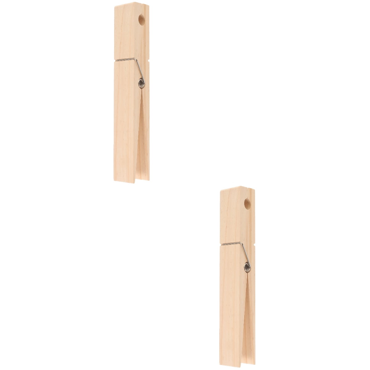 2pcs Large Wooden Clothespin Heavy Duty Clothes Clip Towel Holder Jumbo ...