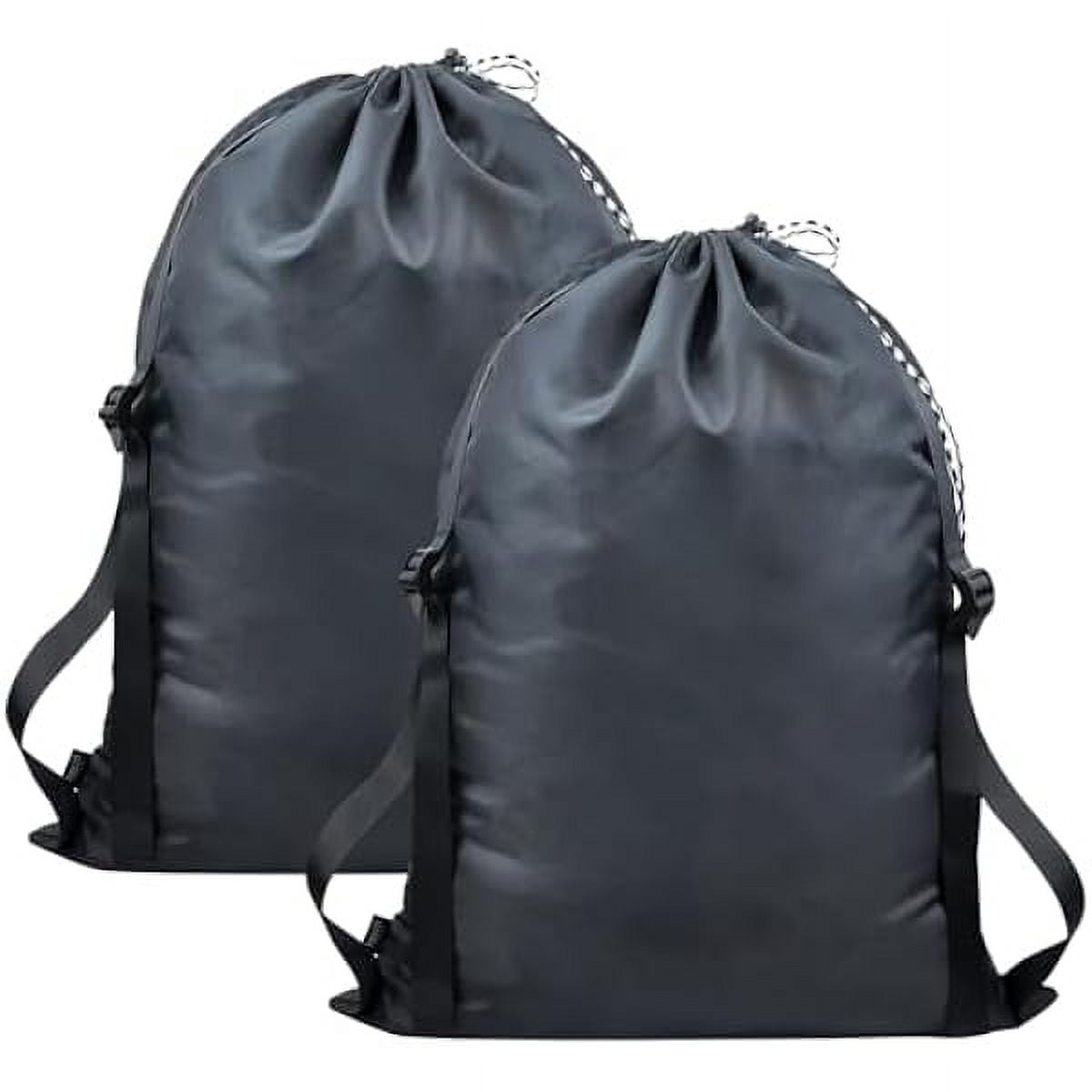 2pcs Laundry backpack, Drawstring Laundry Liner for Hampers, Outdoor ...