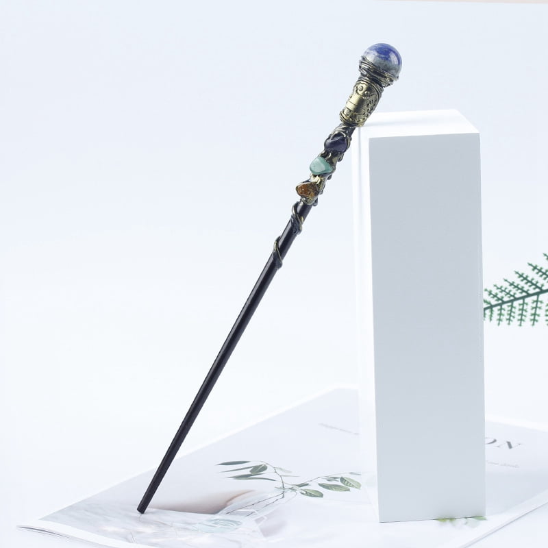 2pcs Lazuli Magic Wand Cosplay Magic Wand with Wood Wand for Witches ...
