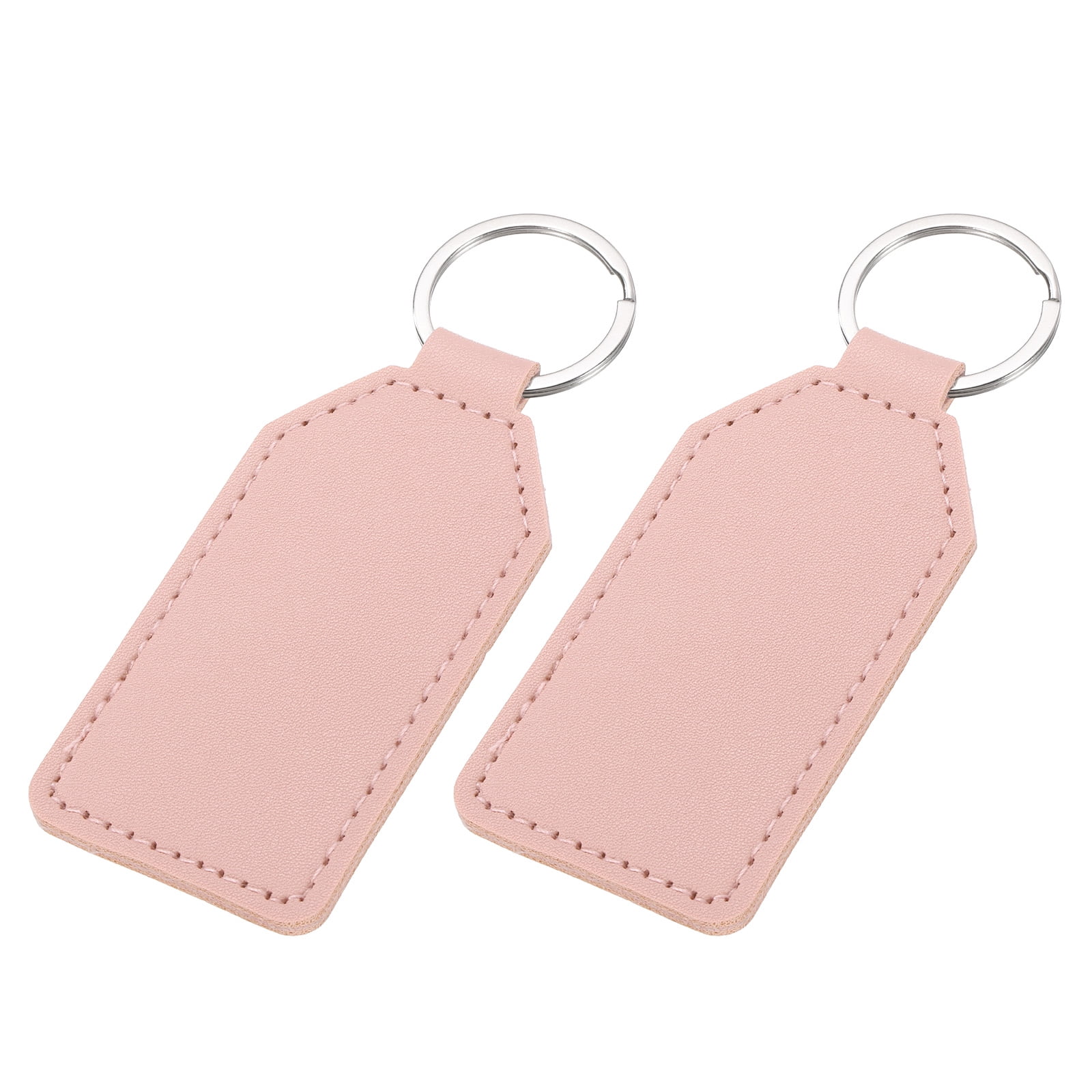 2pcs Leather Key Fob, PU Car Keychain Blanks Key Rings Key Holder for ...