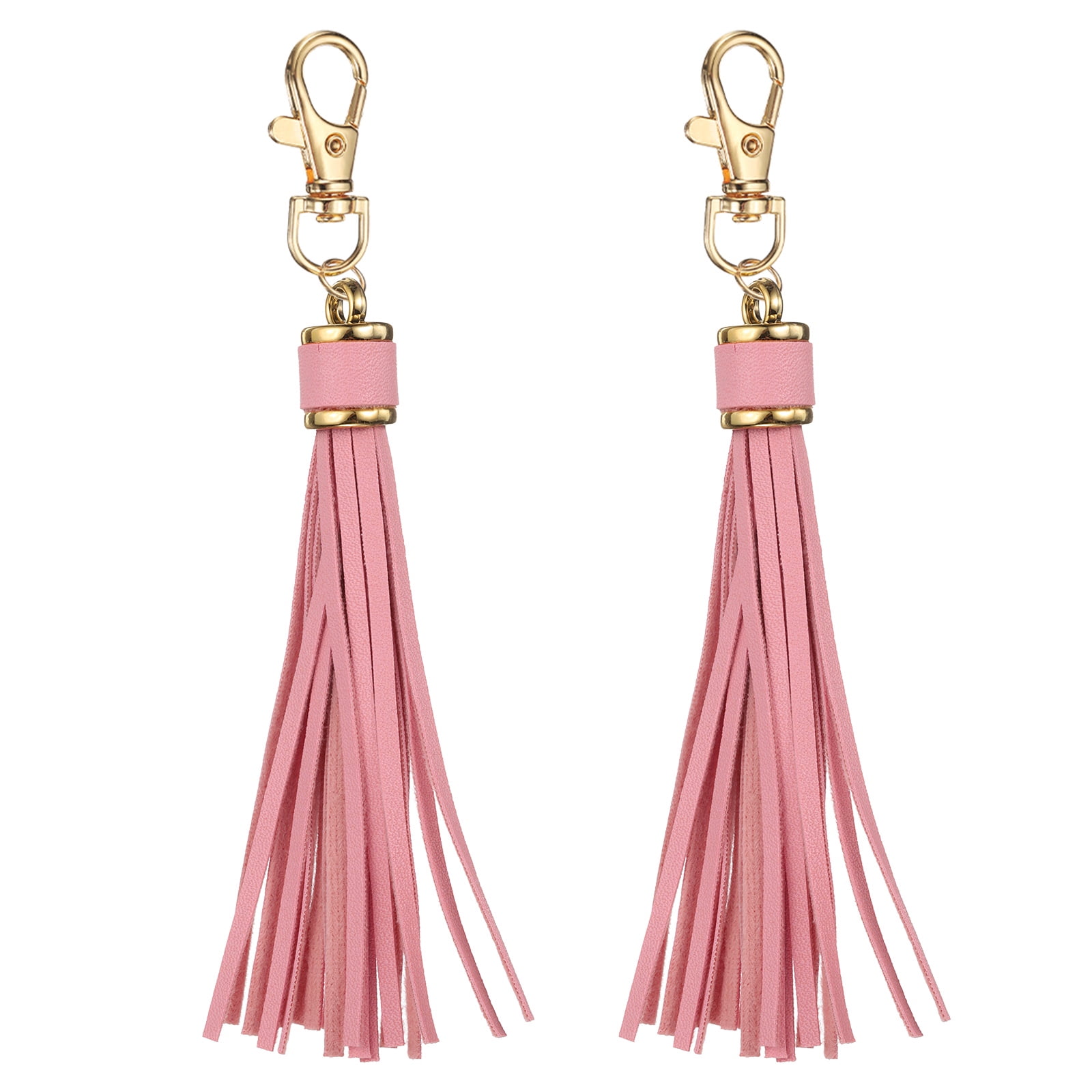 2pcs Leather Tassels, 6" Keychain Tassel with Lobster Swivel for ...