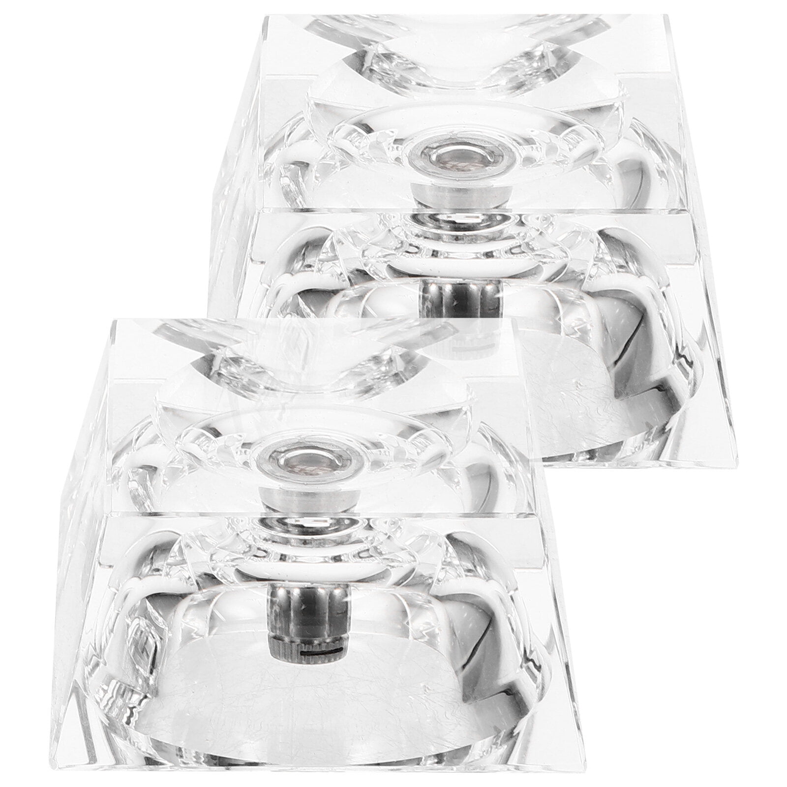 2pcs Led Light Base Battery Powered Artwork Display Stand Lighting Lamp ...