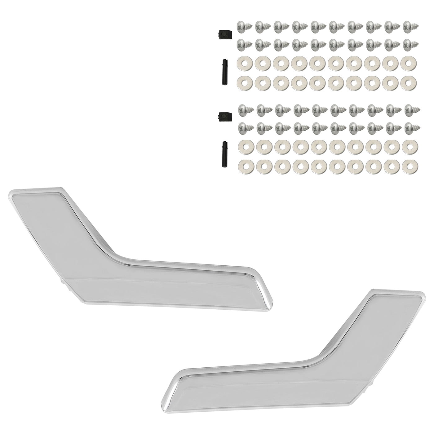 2pcs Left+Right Side (Front or Rear) Chrome Interior Door Handles Kit ...