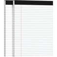 2pcs Legal Pads 8.5 x 11, Notepads 8.5 x 11 Inch, White Note Pads Clear ...