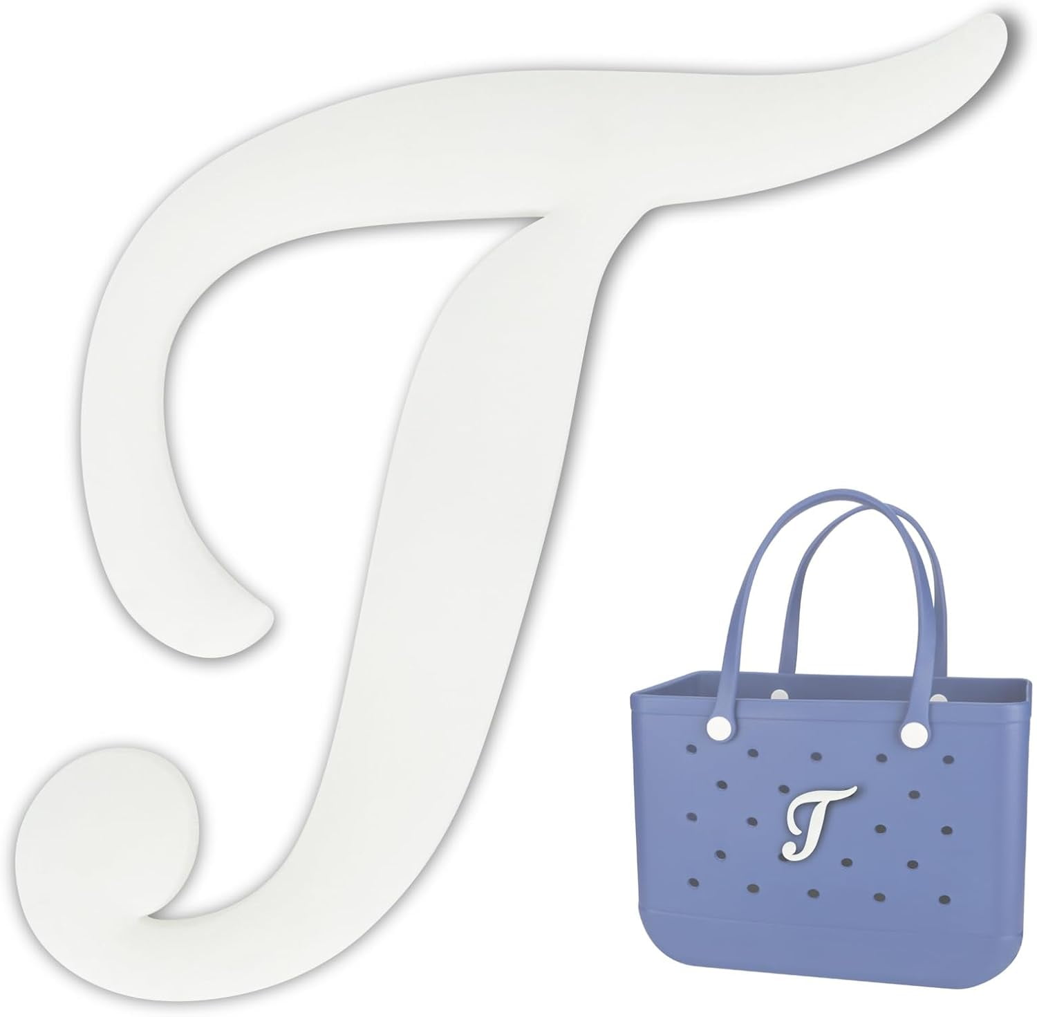 2pcs Letter Charms for Bog Bag,Decorative Alphabet Bogg Bag Accessories ...