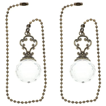 Vintage 2PCS Red Ceiling Fan Pull Chain Pull Chain Light Fixture ...