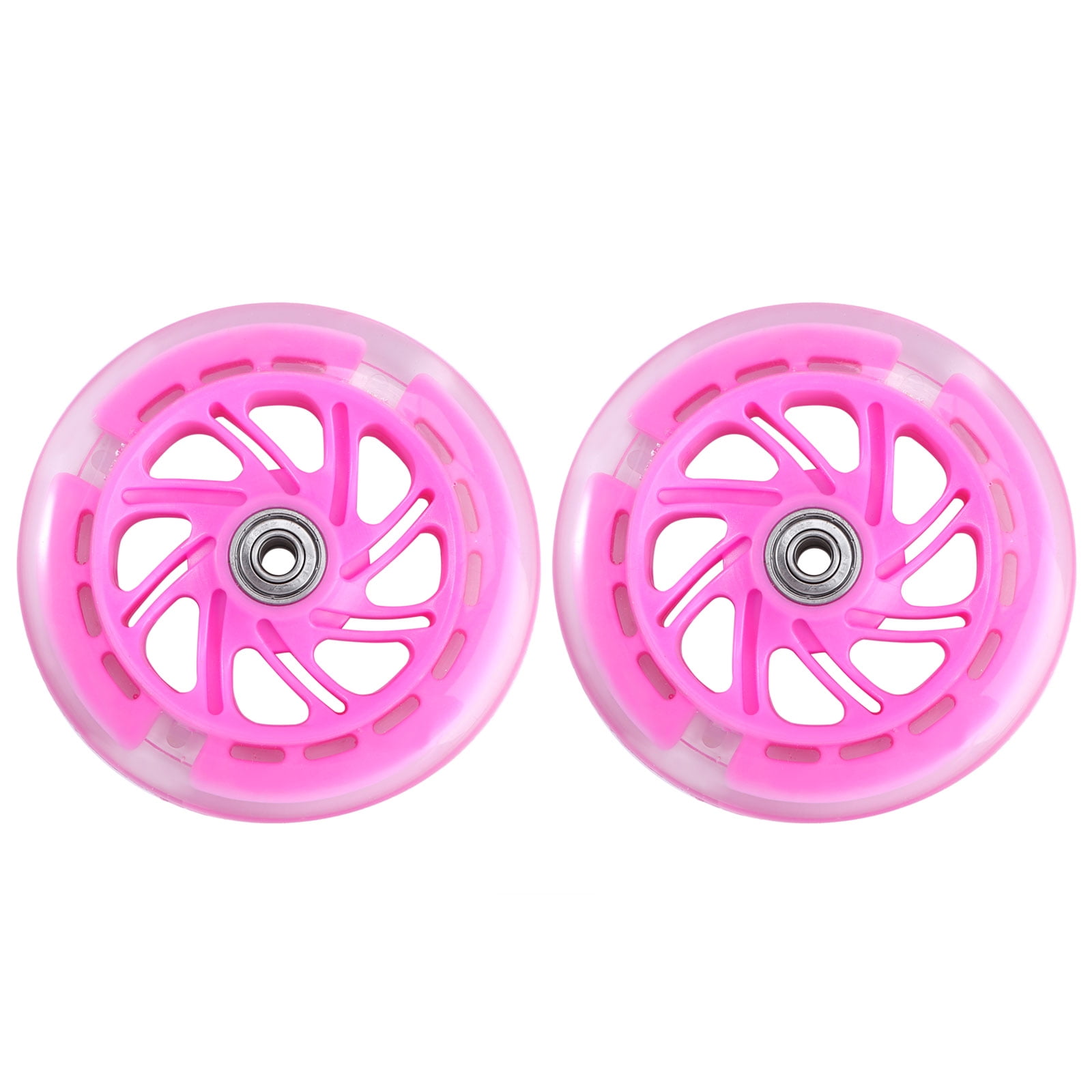 2pcs Light Up Scooter Wheels High Elastic Wear-resistant PU Bearing ...