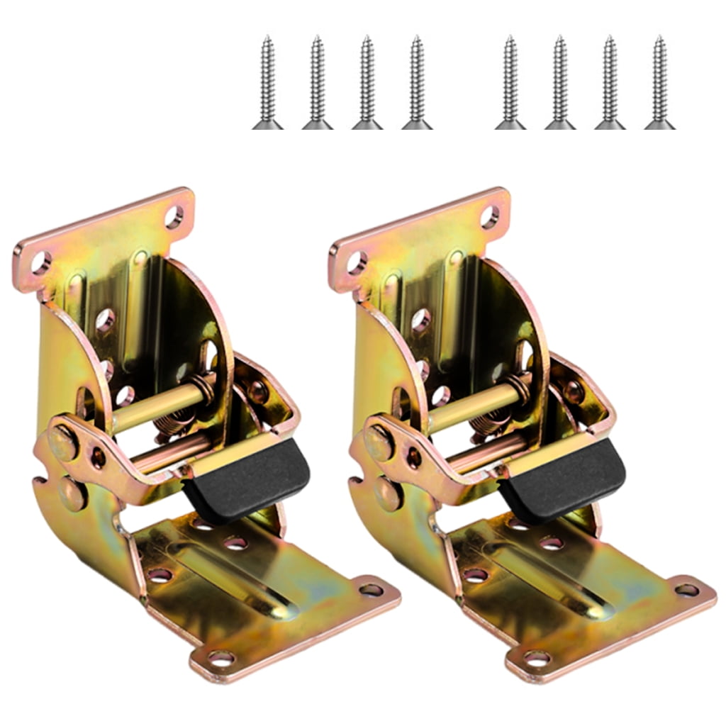 2pcs Locking Folding Hinges Concealed for Cabinets and Door Sturdy Iron ...