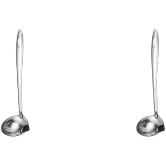 2pcs Long Handle Soup Spoon, Fat Oils Separators Ladles Stainless Steel ...