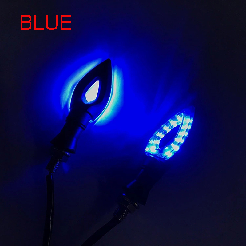 2pcs/Lot 12V Modified LED Motorbike Turning Signal Lights for All ...